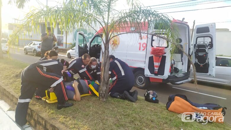 Motociclista Sofre Fraturas Após Acidente Na Getúlio Vargas São