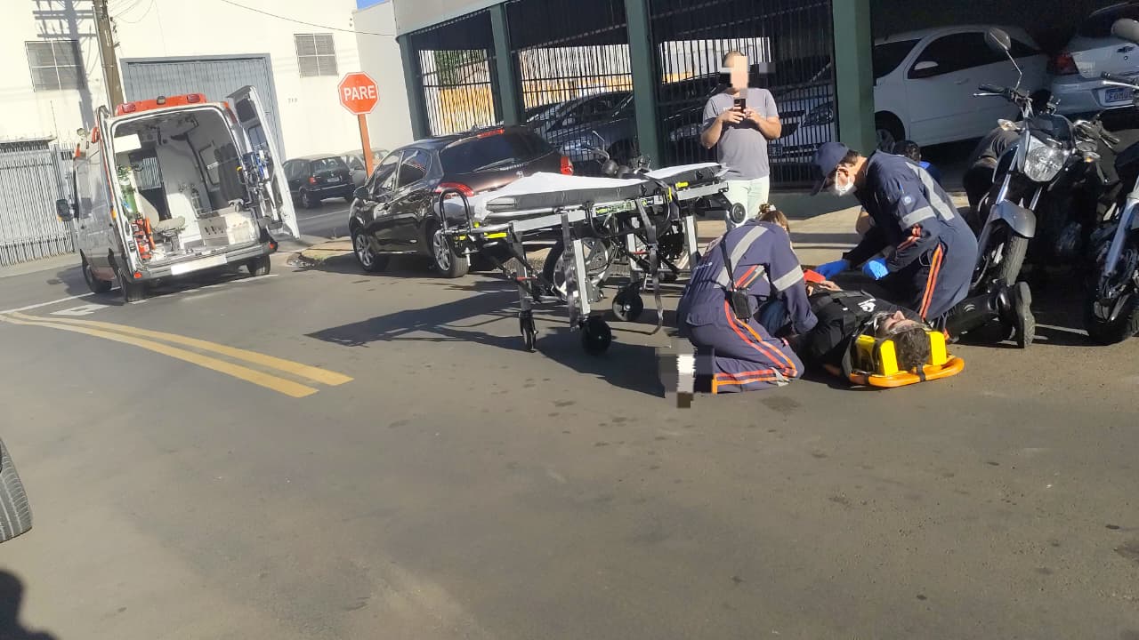 Motociclista fica ferido após colisão frontal no Jacobucci - São Carlos ...