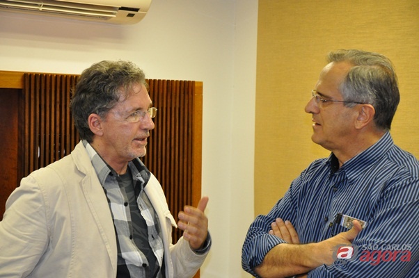 Ator Marcelo Picchi visita o prefeito Paulo Altomani - São Carlos Agora