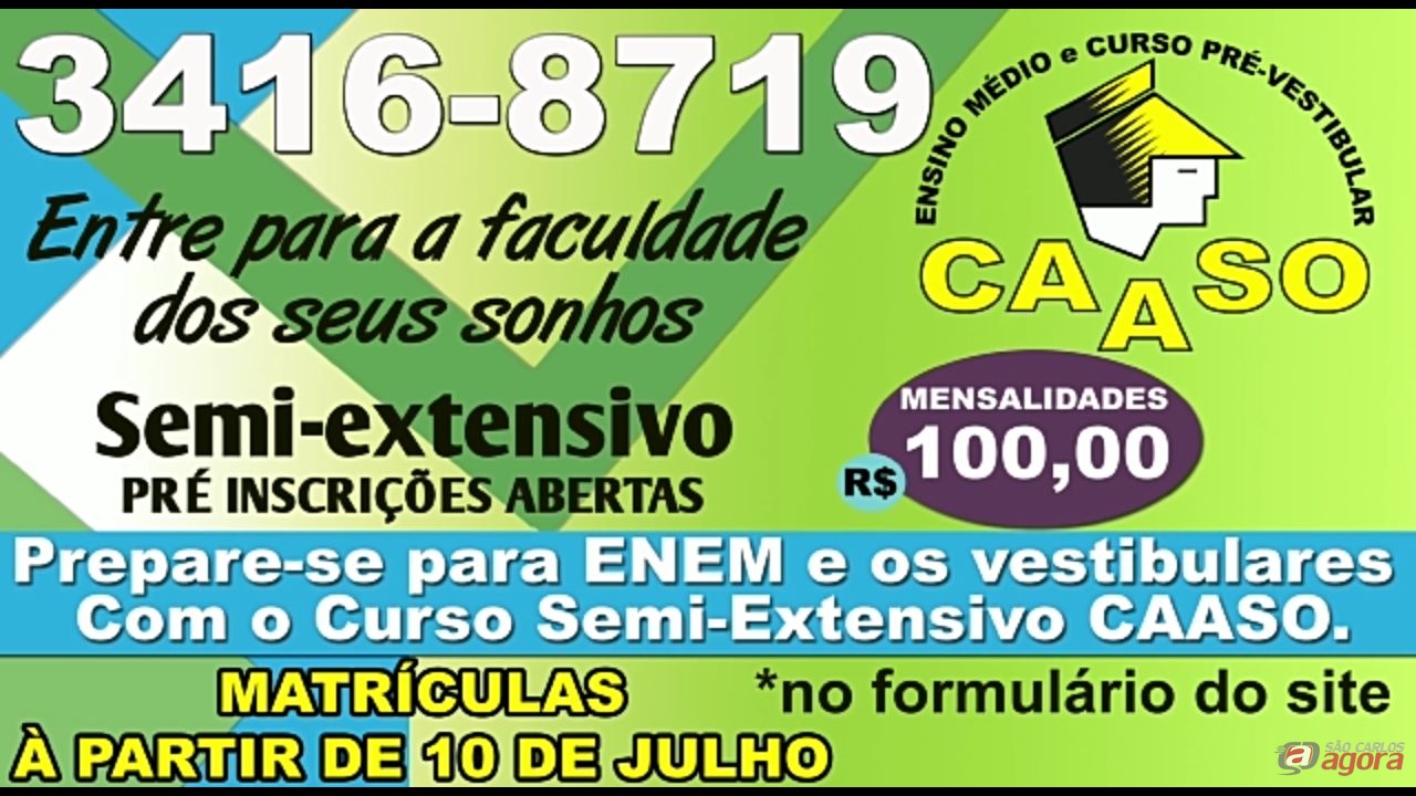 Colégio Caaso está com inscrições abertas para o semi extensivo - São ...