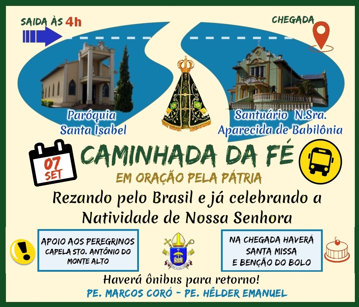 Caminhada da Fé irá marcar o feriado de 7 de Setembro - São Carlos Agora Caminhada da Fé irá marcar o feriado de 7 de Setembro - São Carlos Agora